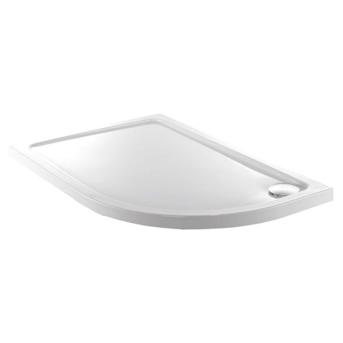 Just Trays JT Fusion Offset Quadrant Shower Tray with Waste 1000mm x ...