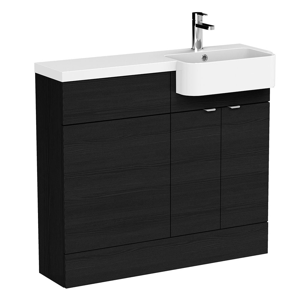 Hudson Reed Fusion Slimline 1000mm Combination Toilet & Basin Unit with ...